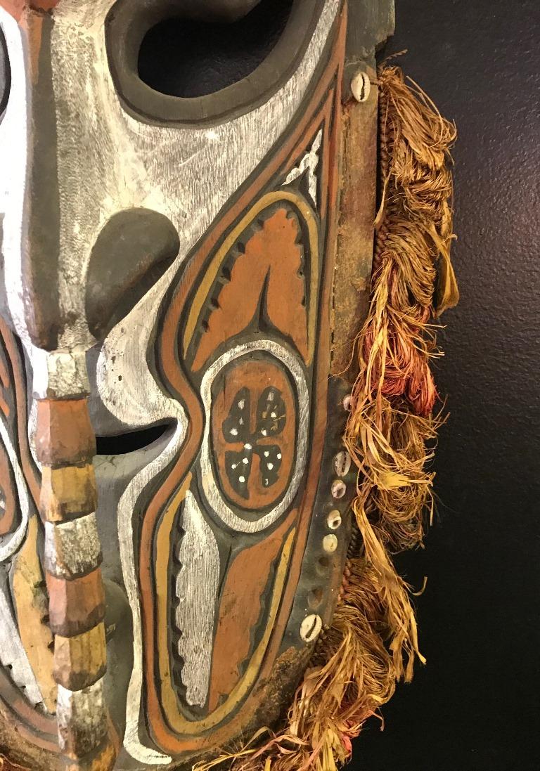 Large Sepik River Tribe Carved Wood Mask from Papua New Guinea at ...