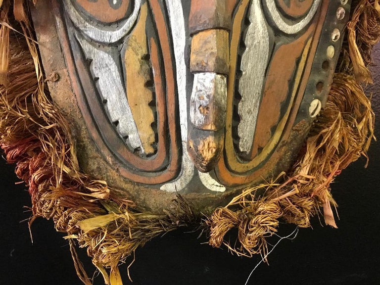 Large Sepik River Tribe Carved Wood Mask from Papua New Guinea at ...