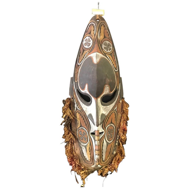 Large Sepik River Tribe Carved Wood Mask from Papua New Guinea at ...
