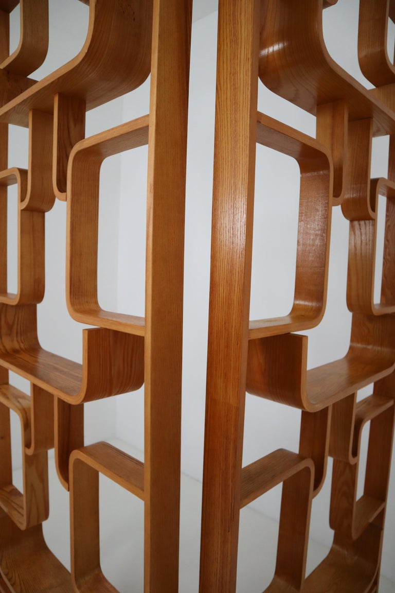 Large Set Midcentury Room Dividers for Thonet in Bent Wood, circa 1960s ...