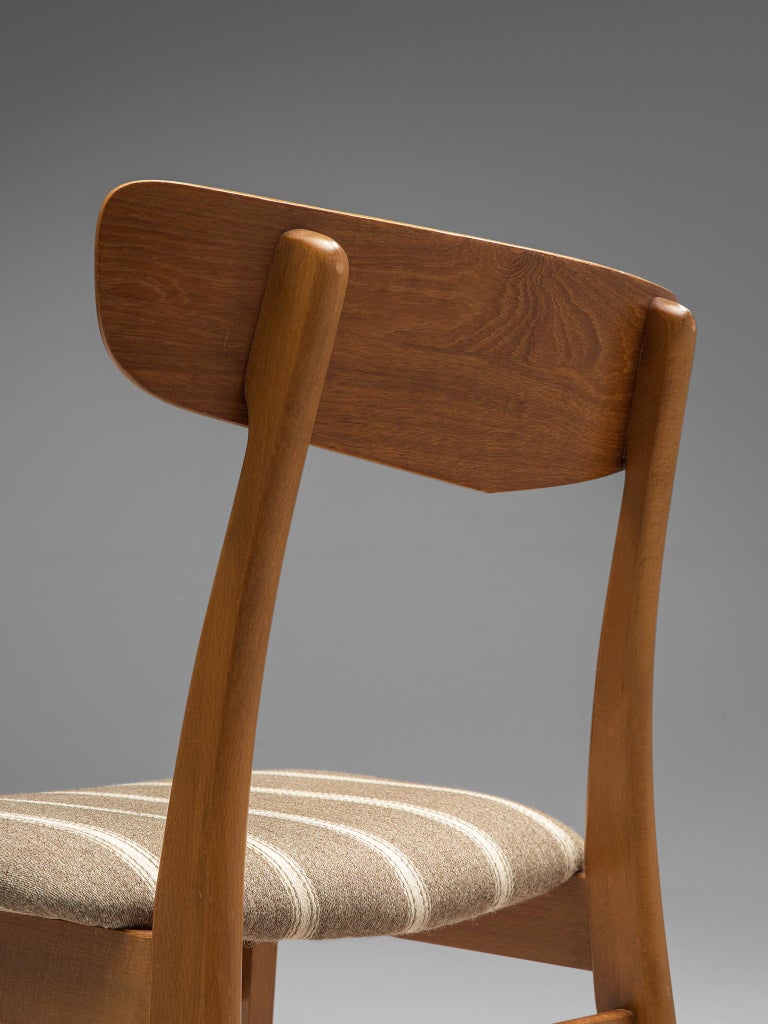 Large Set of Danish Dining Chairs in Teak For Sale at 1stDibs