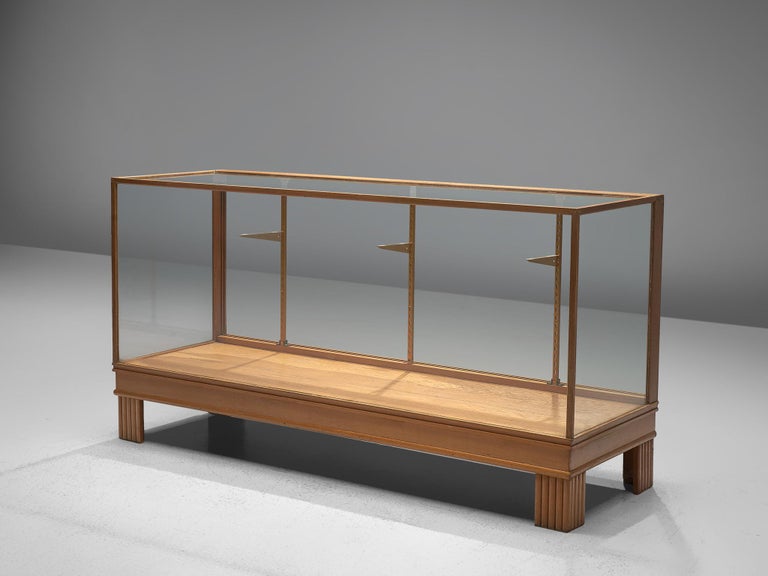 Large Showcase in Oak and Glass For Sale at 1stDibs