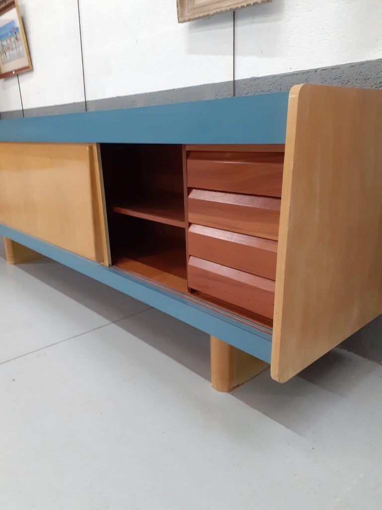 Large Sideboard in Ash and Formica circa 1950 For Sale at 1stDibs