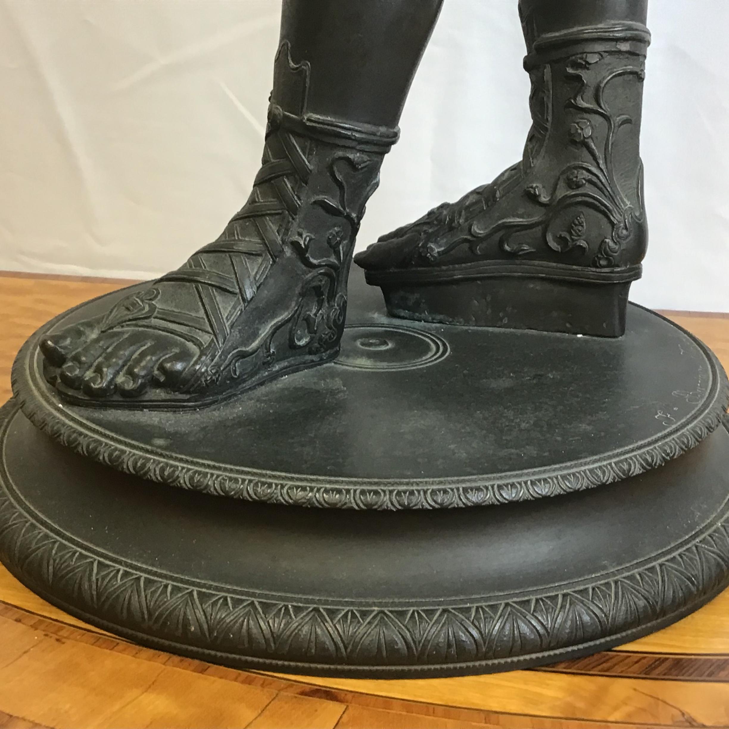 Large Signed 19th Century Grand Tour Bronze Statue of Narcissus For ...