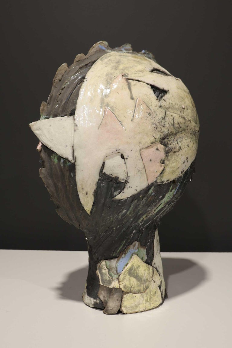 Large Signed Abstract Ceramic Sculpture For Sale at 1stDibs