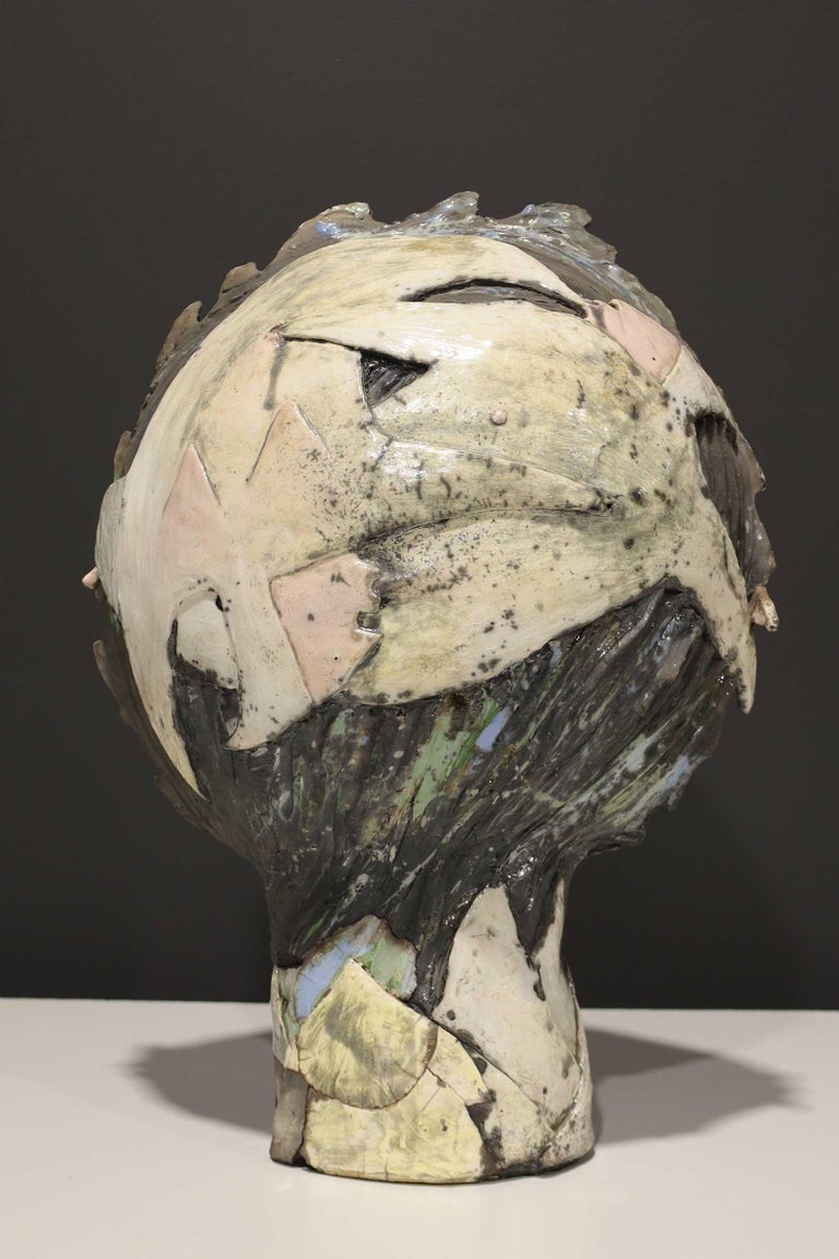 Large Signed Abstract Ceramic Sculpture For Sale at 1stDibs