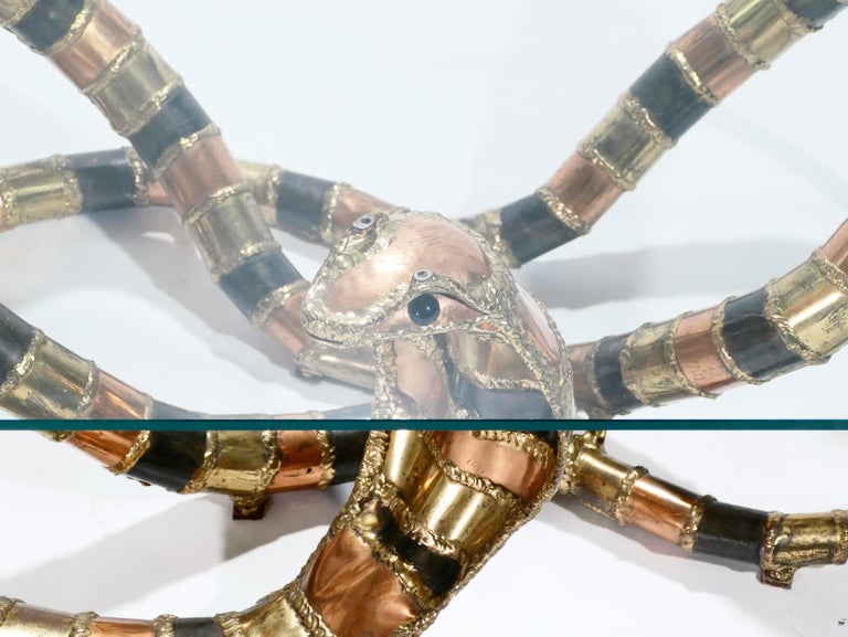 Large Signed French Isabelle Faure Cobra Coffee Table, 1970s at 1stDibs