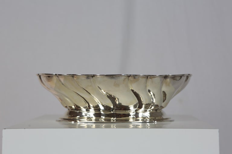 Large Silver Bowl, Germany, 835/- Silver, Handcrafted For Sale at 1stDibs