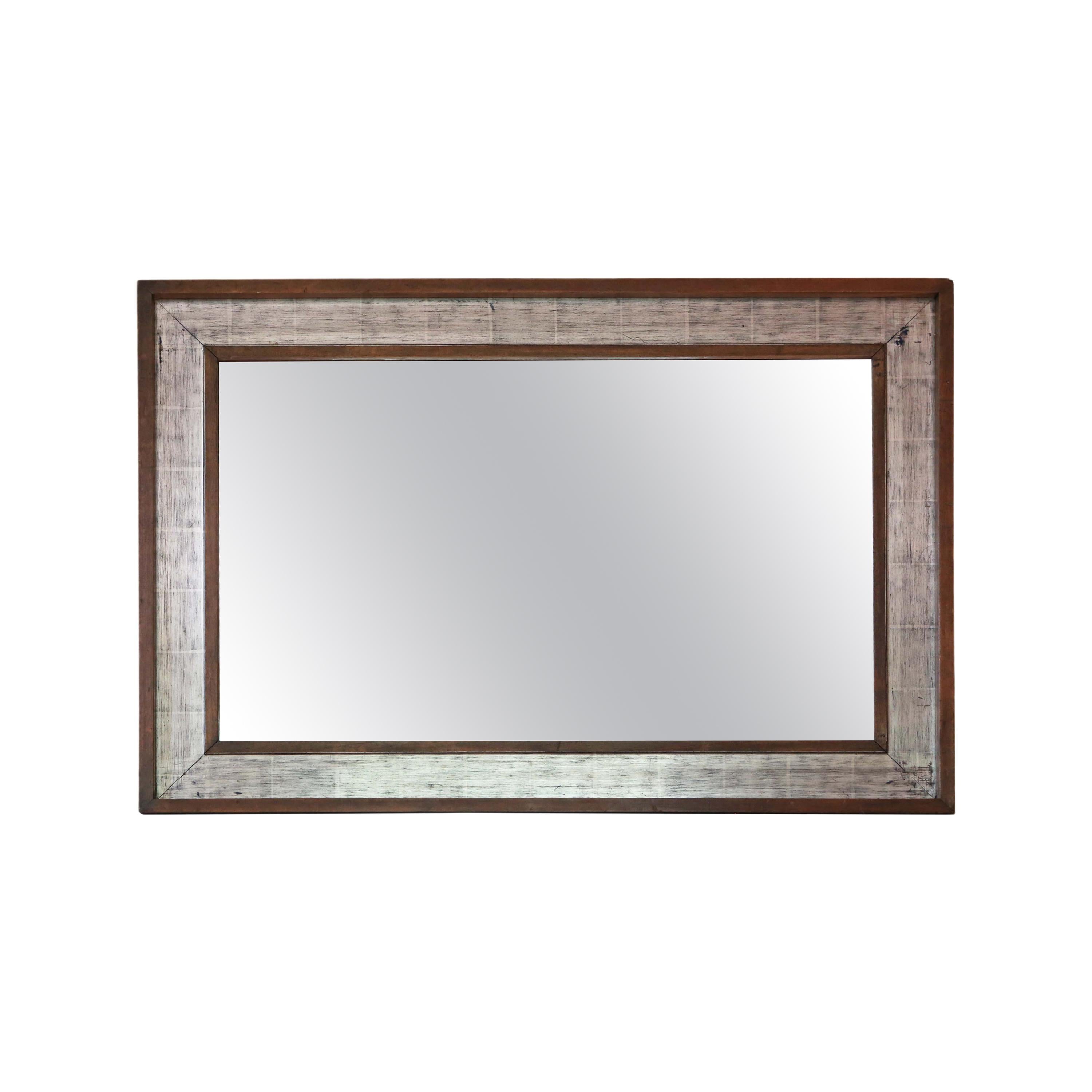 Large Silver Mirror at 1stDibs