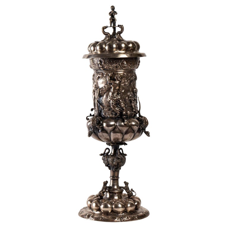 Large Silver Goblet, German Work For Sale at 1stDibs