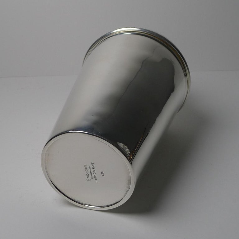 Large Silver Plated Cocktail Shaker with Integral Lemon Squeezer For ...