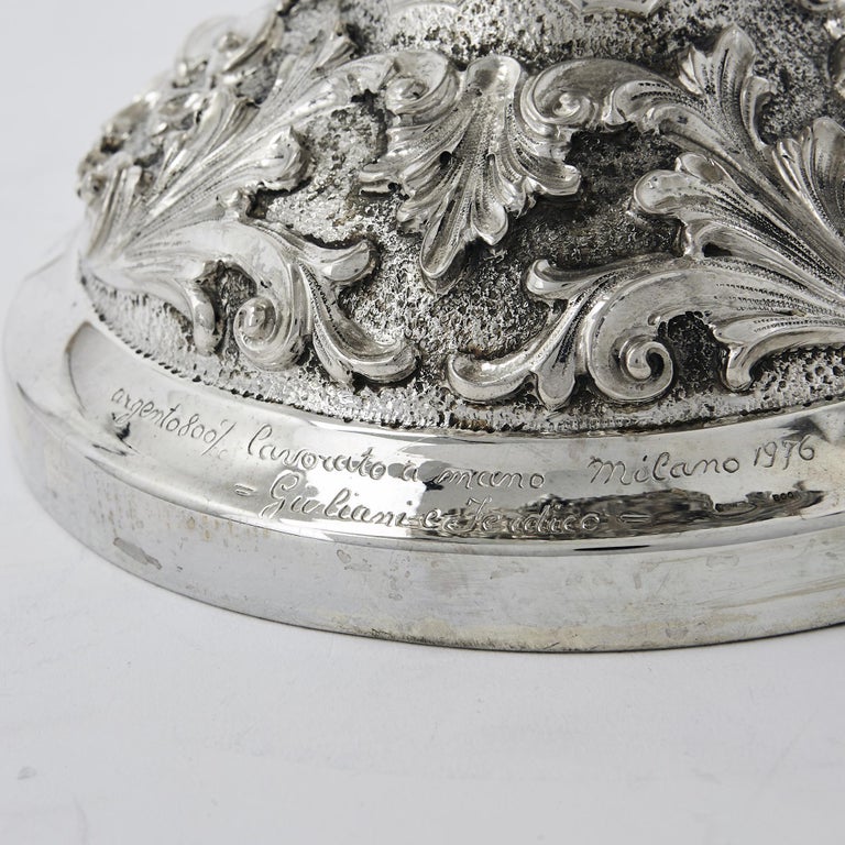 Large Silver Vase at 1stDibs