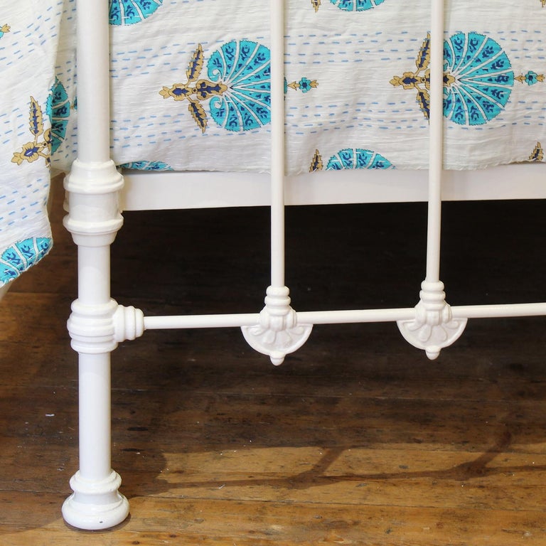 Large Single White Antique Bed MS59 For Sale at 1stDibs