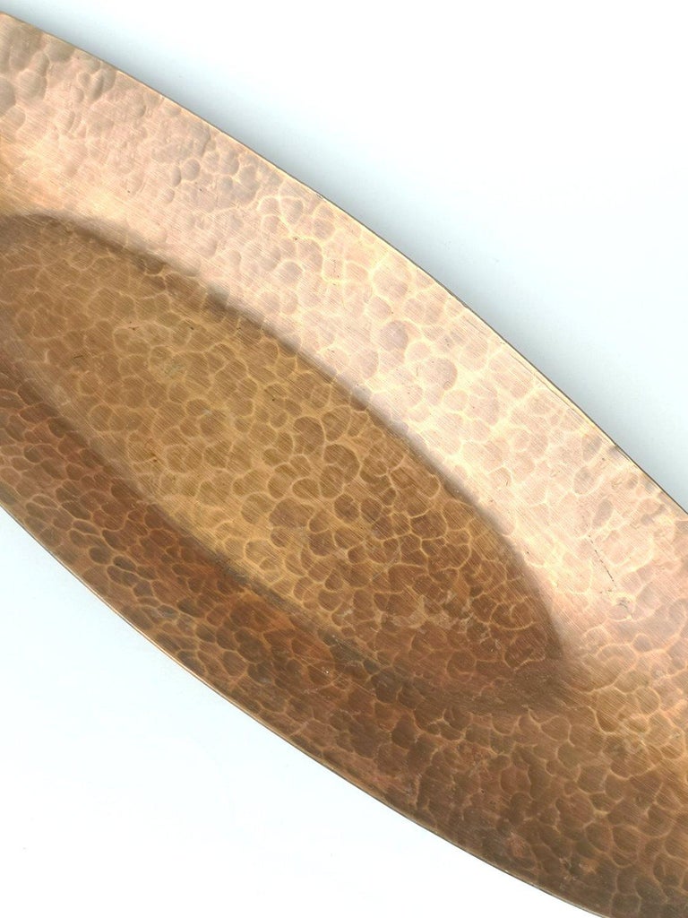 Large size German Mid-century modern copper plate, 1960's (50204) For ...