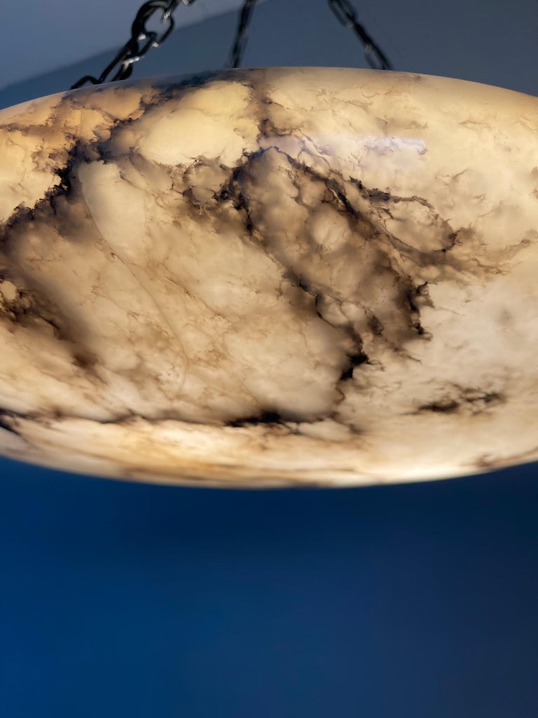 Large Size and Great Design Antique White Alabaster Shade Pendant Light ...