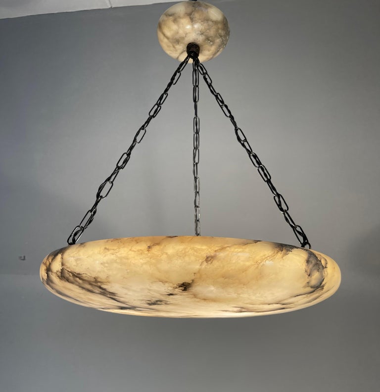 Large Size and Great Design Antique White Alabaster Shade Pendant Light ...