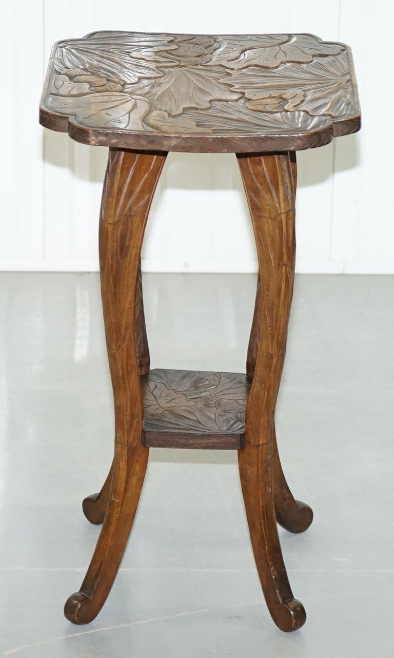 Large Sized 1905 Liberty's London Japanese Carved Jardinière Plant Bust ...