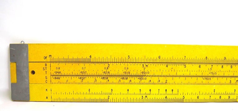 Large Slide Ruler by Pickett for Display or Teaching Aid at 1stDibs