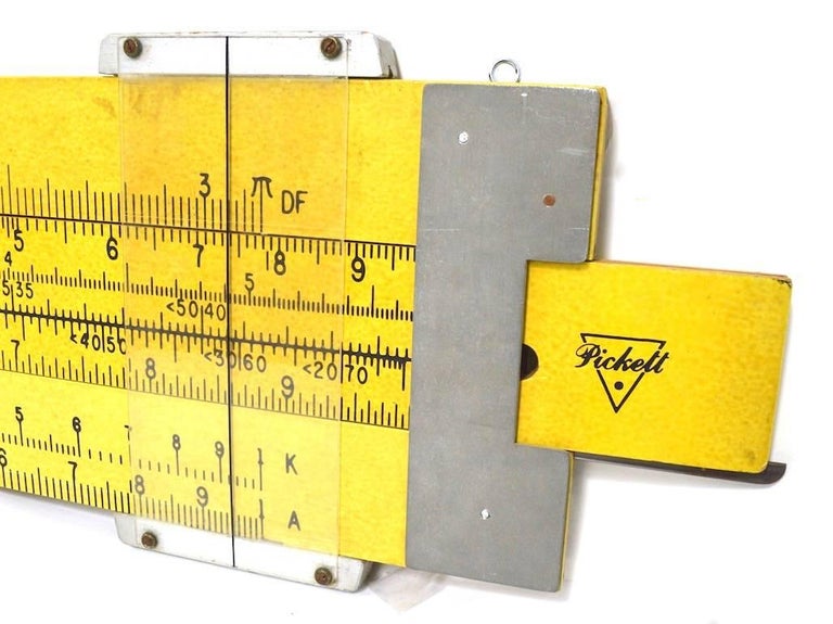 Large Slide Ruler by Pickett for Display or Teaching Aid at 1stDibs
