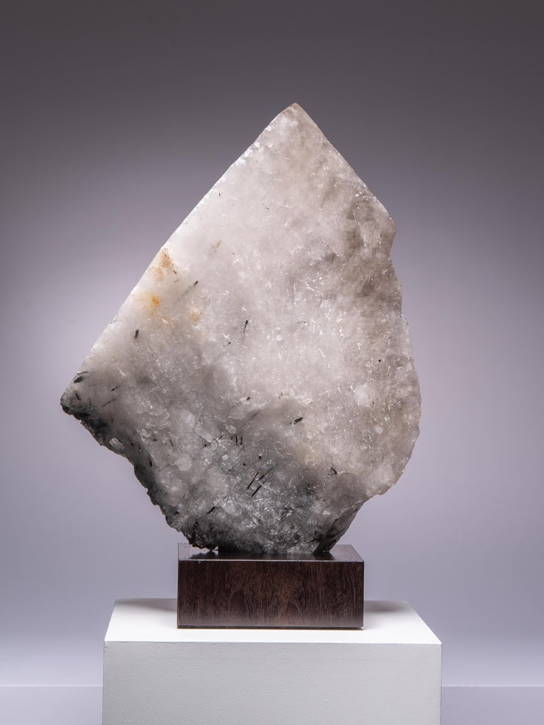 Large Smokey Quartz Crystal with Black Tourmaline For Sale at 1stDibs