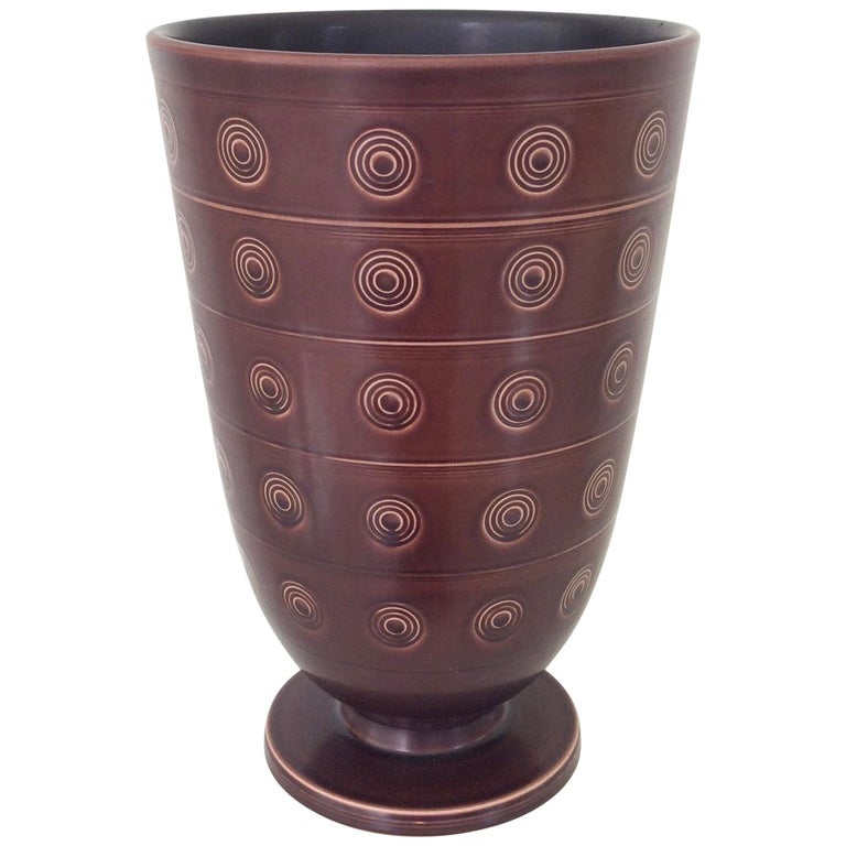Large Solbjerg Vase by Nils Thorsson for Royal Copenhague, circa 1930 ...