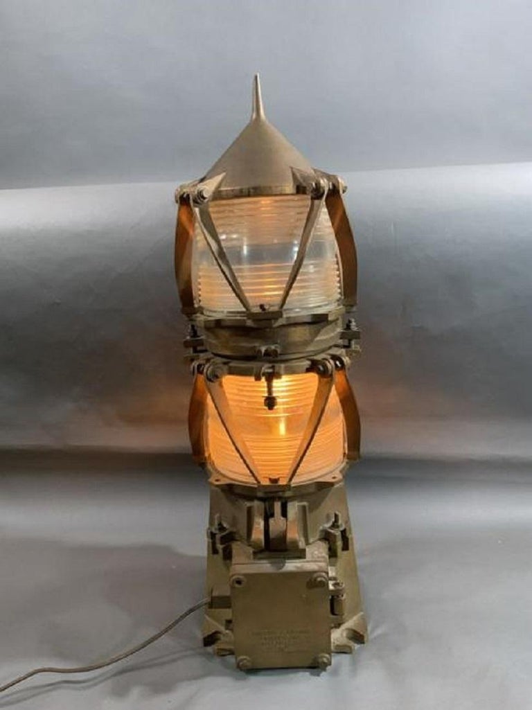 Large Solid Bronze Marine Beacon For Sale at 1stDibs