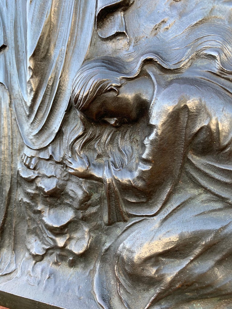Large, Solid Bronze Wall Sculpture / Plaque, the Resurrection of Jesus ...
