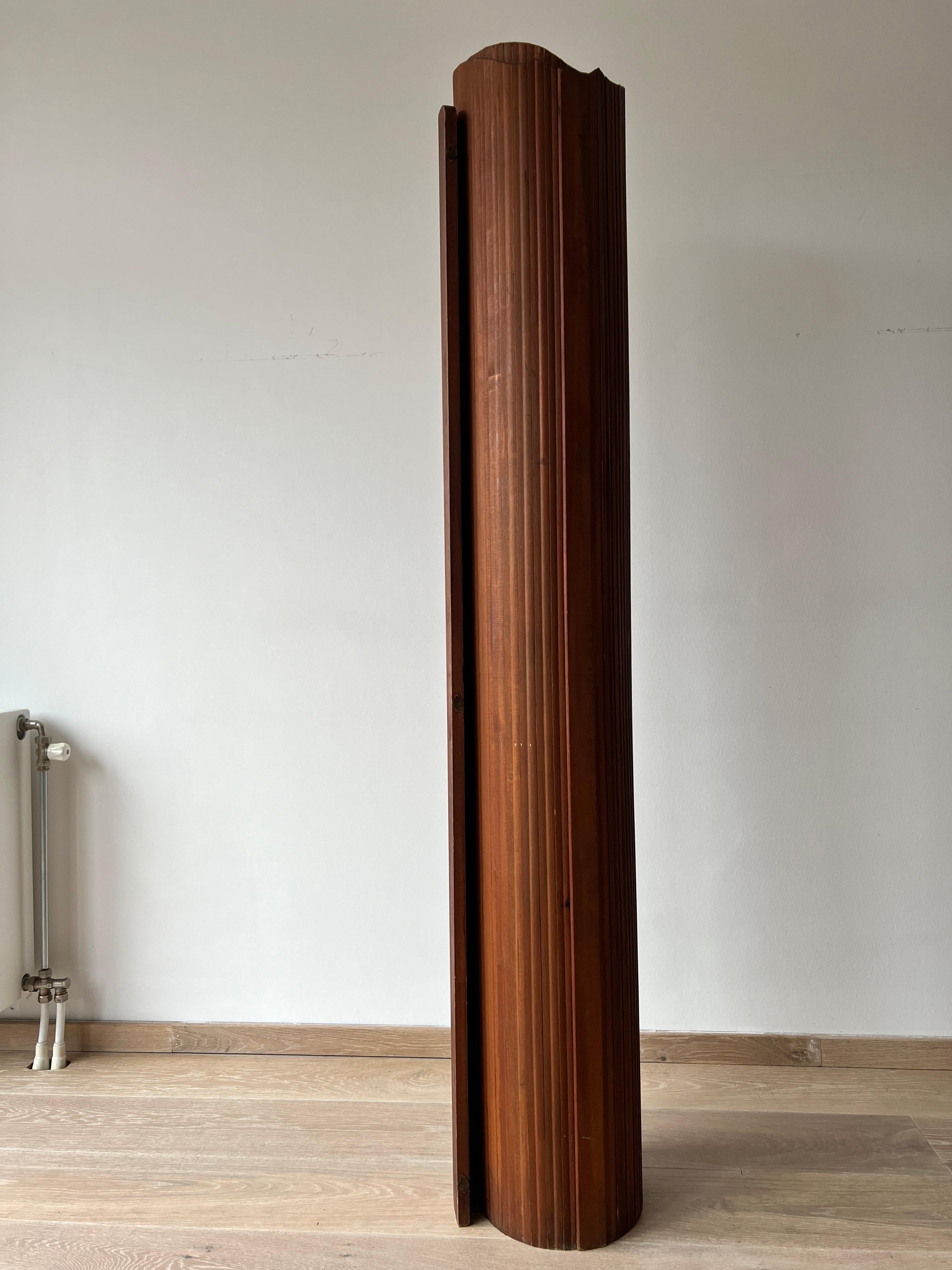 Large Solid Pine Room Divider by S.N.S.A., France, 1950s For Sale at ...