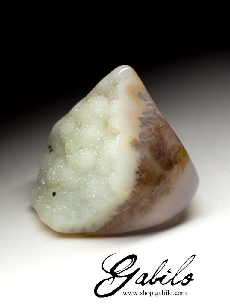 Large Solid Quartz Ring Raw Uncut Stone Polychrome Bicolor For Sale at ...