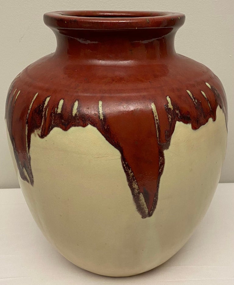 Large Southwest Style Ceramic Pottery Floor Vase or Centerpiece For ...