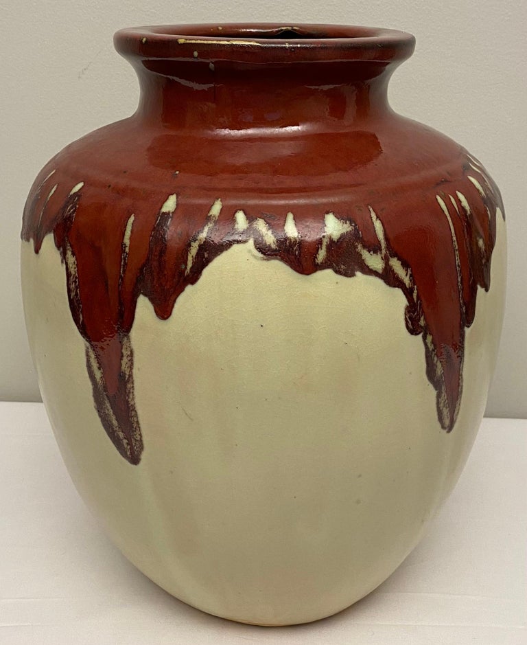 Large Southwest Style Ceramic Pottery Floor Vase or Centerpiece For ...