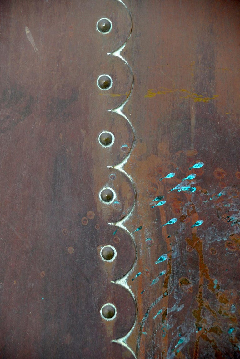 Large Spanish Copper Curved Conical Fireplace Fire Hood Canopy 1960s ...