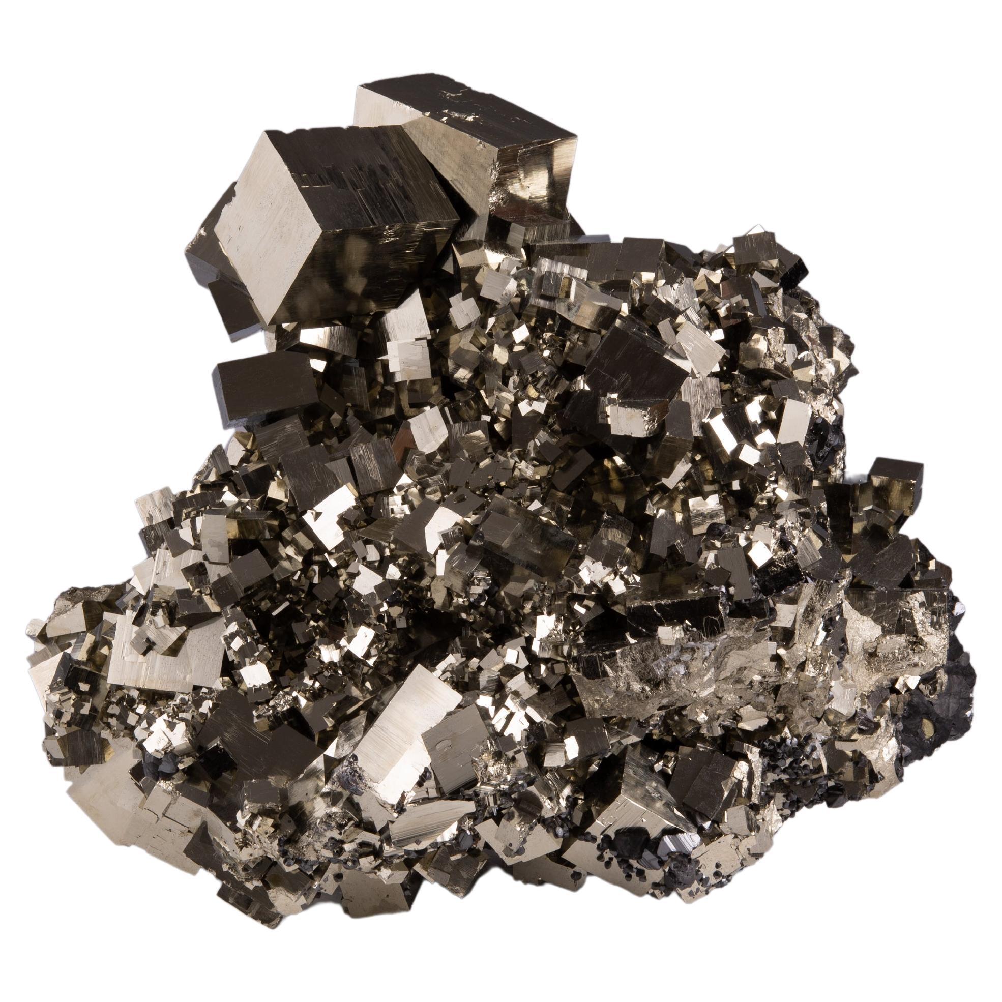 Large Spectacular Golden Pyrite Mineral Formation with Sphalerite at ...