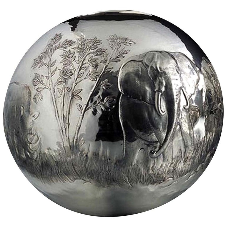 Large Sphere Silver For Sale at 1stDibs
