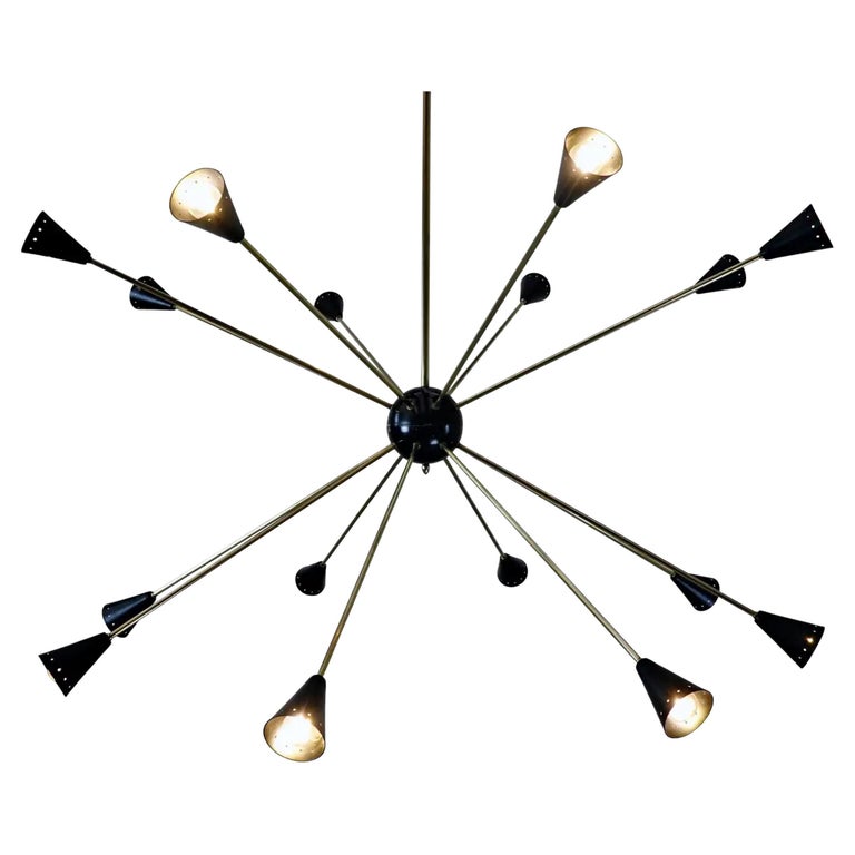 Italian Sputnik Ceiling Light, 1950s For Sale at 1stDibs
