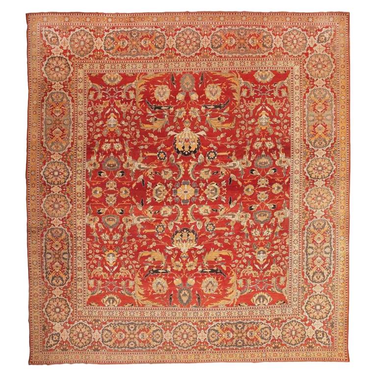 Large Oversized Antique Indian Carpet. Size: 14 ft x 24 ft 6 in For ...