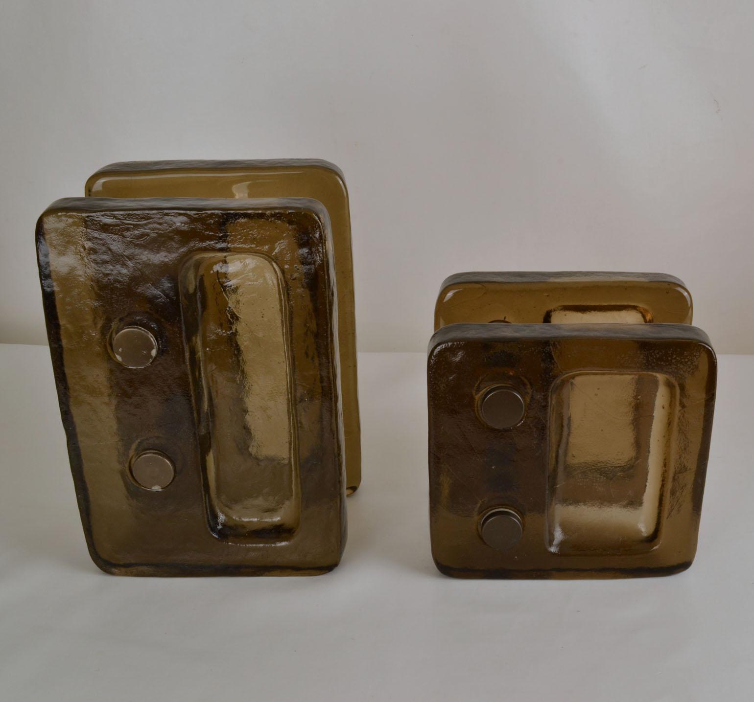 Large Square Glass Push Pull Double Door Handles at 1stDibs
