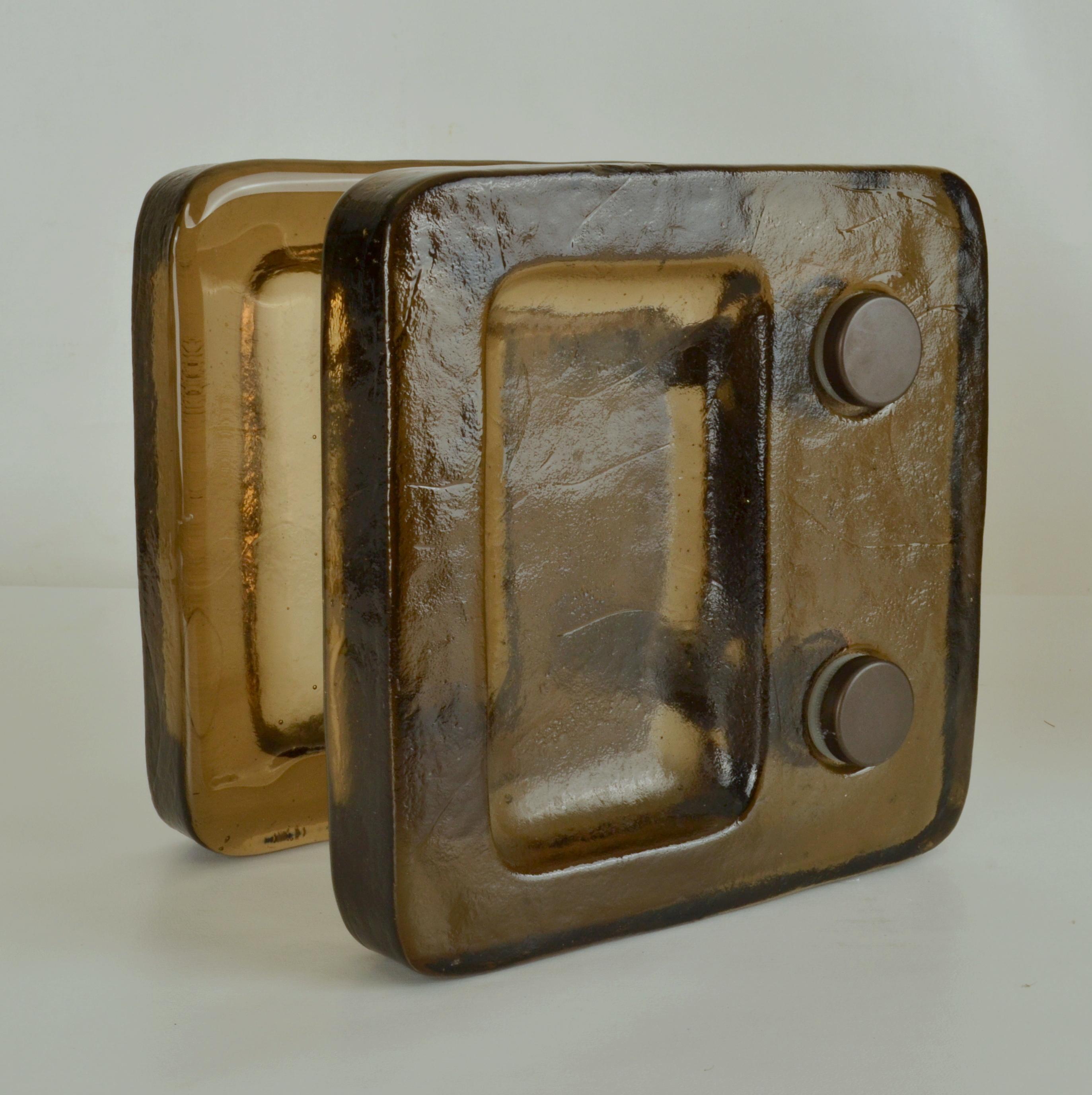 Large Square Glass Push Pull Double Door Handles at 1stDibs