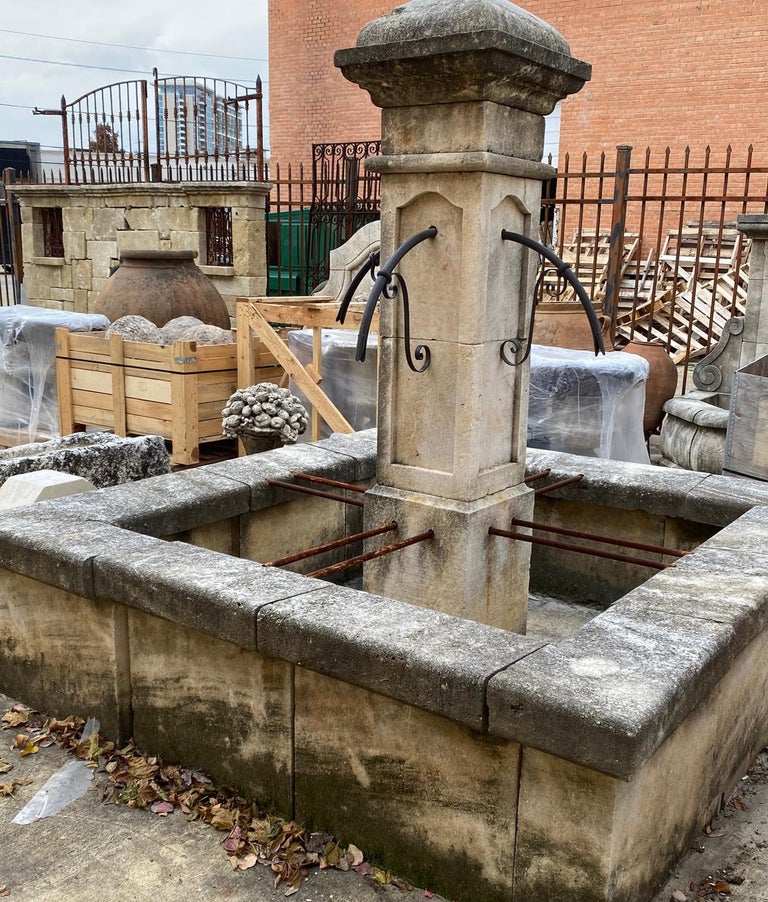 Large Square Surround Column Fountain at 1stDibs