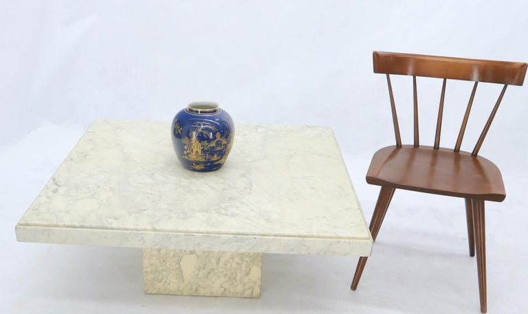 Large Square White Marble Coffee Table at 1stDibs | square marble ...
