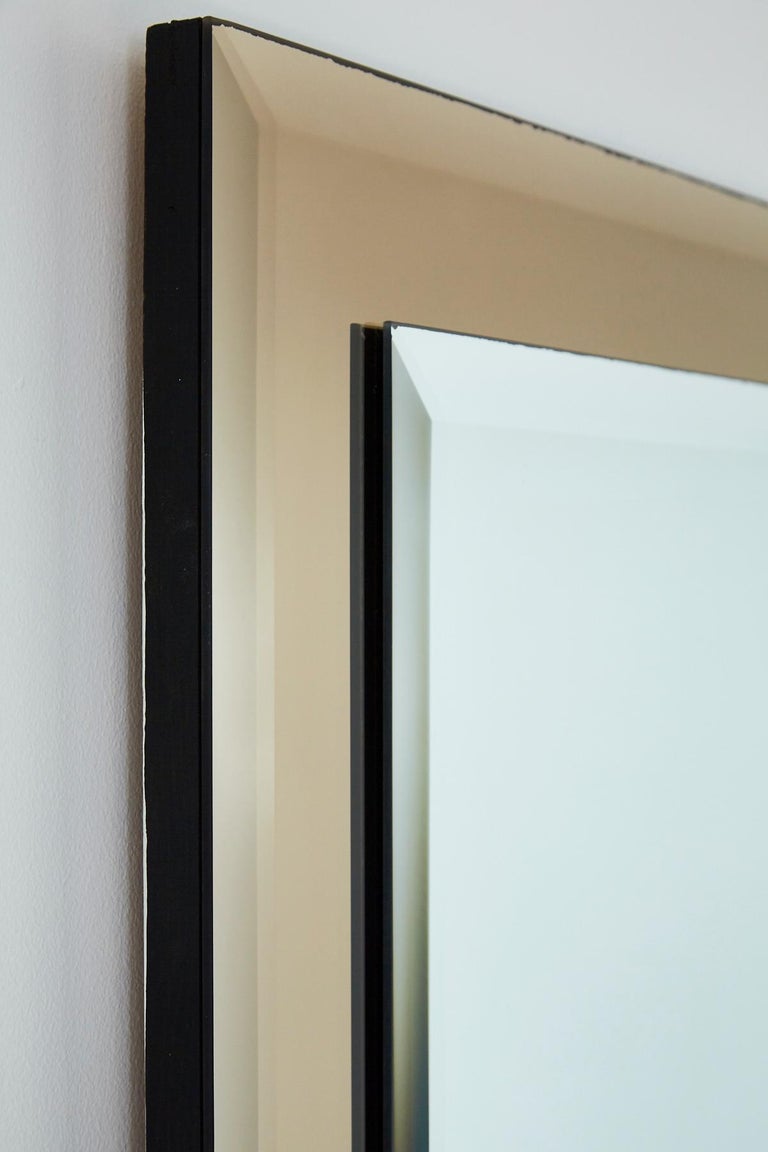 Large Stacked Glass Wall Mirror with Peach Framing, 1980s For Sale at ...