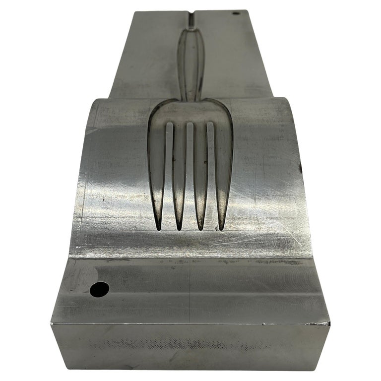 Large Stainless Steel Industrial Fork Mold Sculpture for Silverware For ...