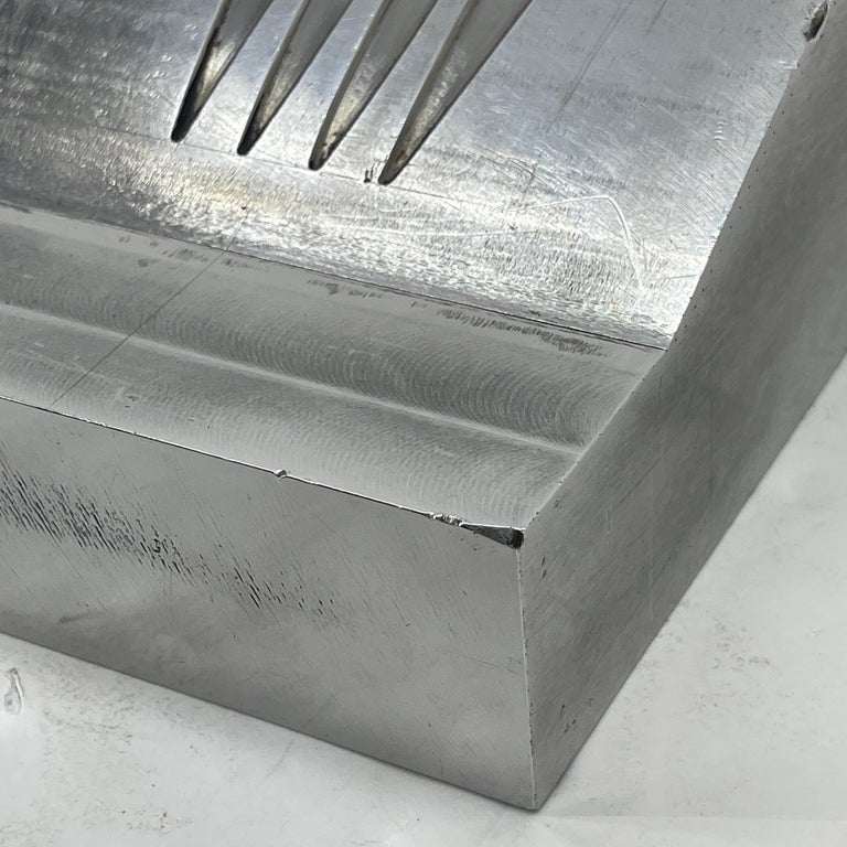 Large Stainless Steel Industrial Fork Mold Sculpture for Silverware For ...