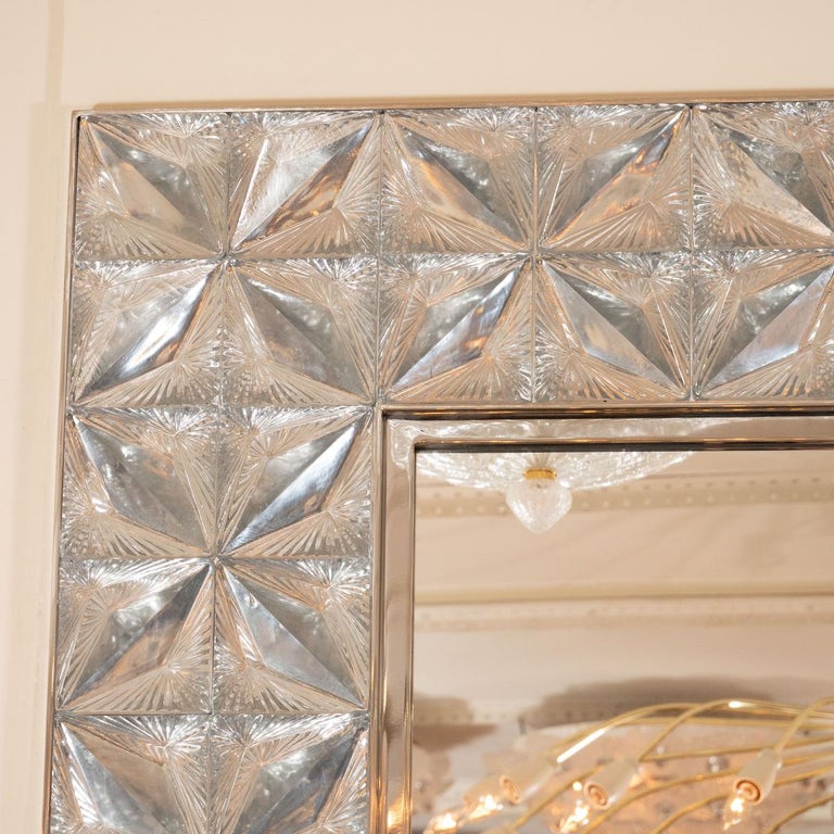 Large Star Pattern Glass Mirror For Sale at 1stDibs | large glass ...