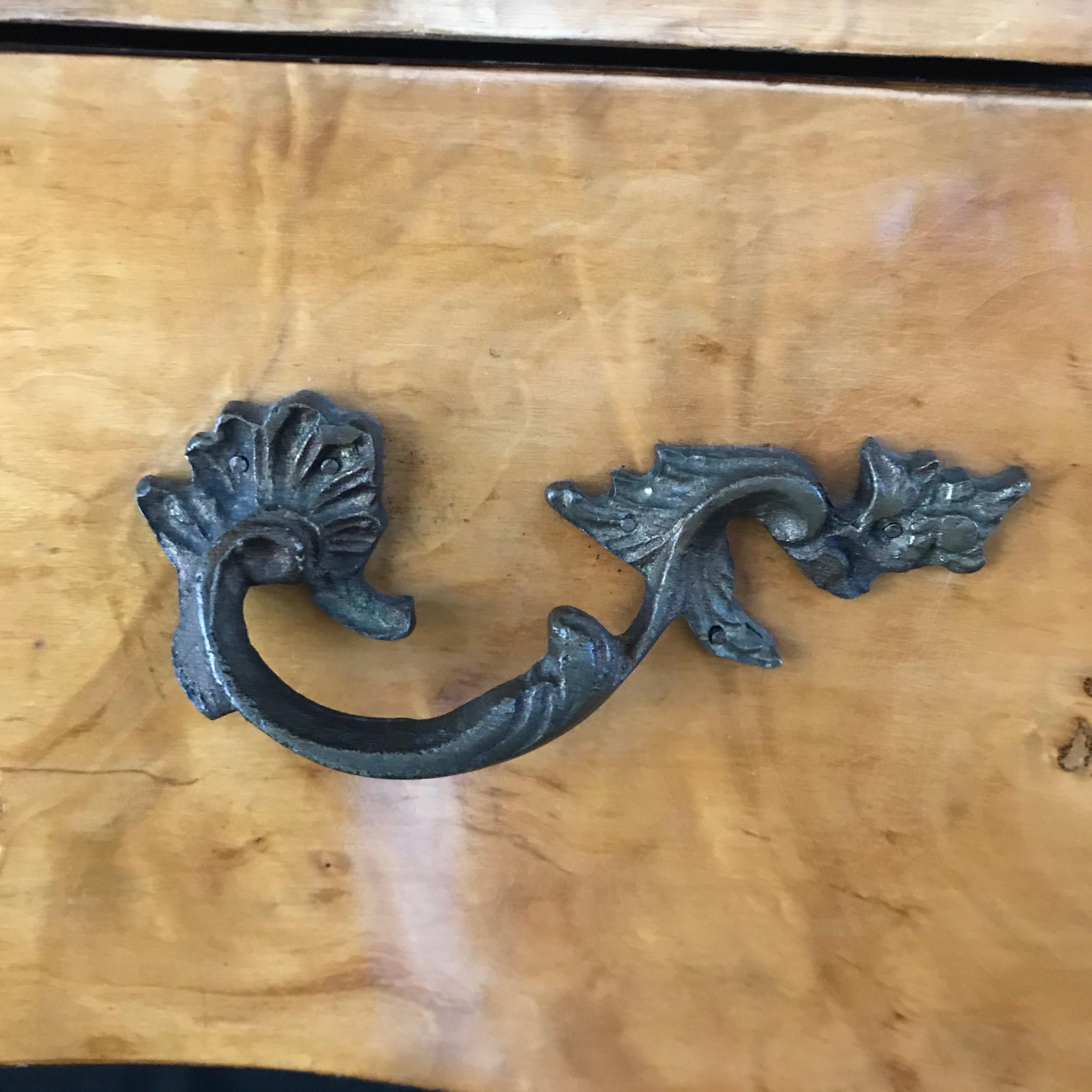 Large Stately French Louis XV Style Bureau Plat Burled Desk or Writing ...