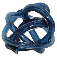Large New Blue Wrap Sculpture by SkLO For Sale at 1stDibs