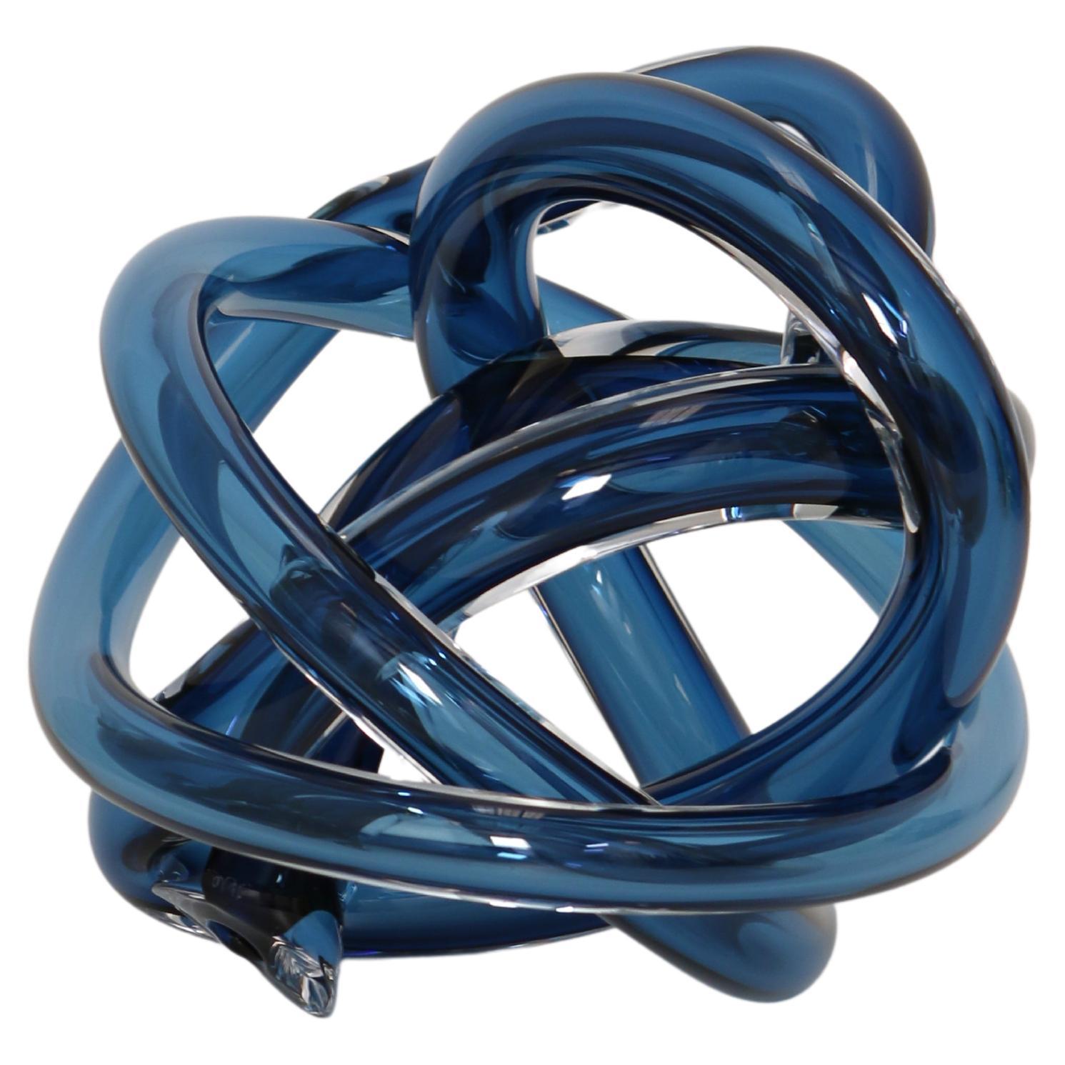 Steel Blue Wrap Sculpture by SkLO For Sale at 1stDibs