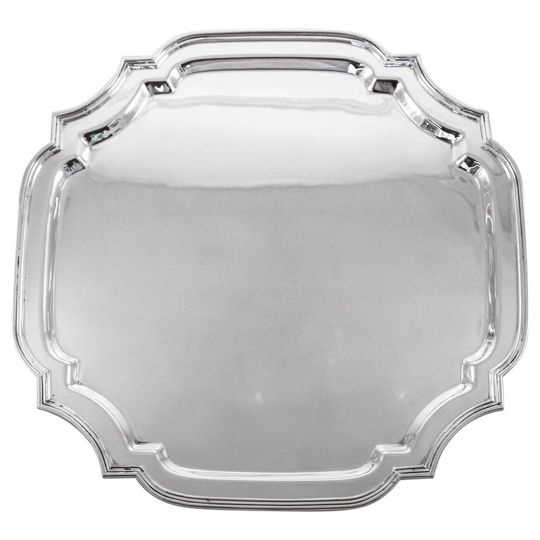Large Sterling Salver at 1stDibs