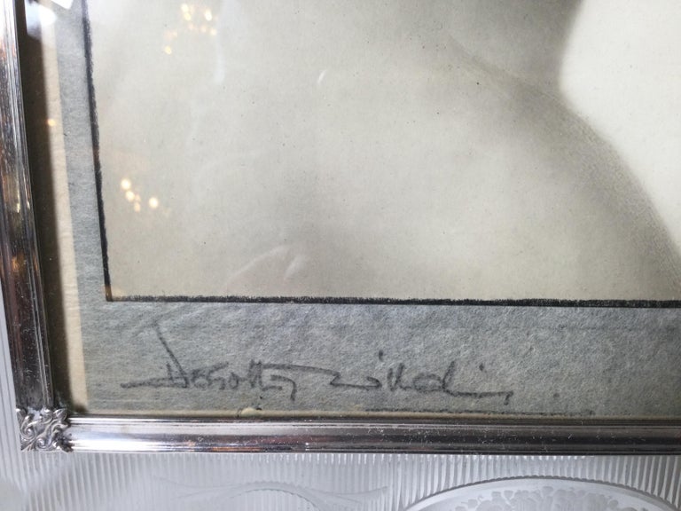 Large Sterling Silver and Hawkes Engraved Glass Picture Frame For Sale ...