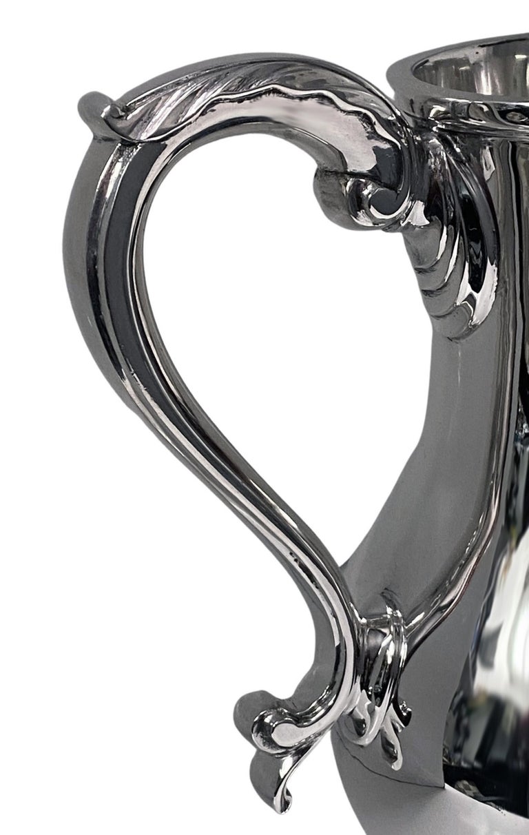 Large Sterling Silver Jug Georgian Style London Wakely and Wheeler 36. ...